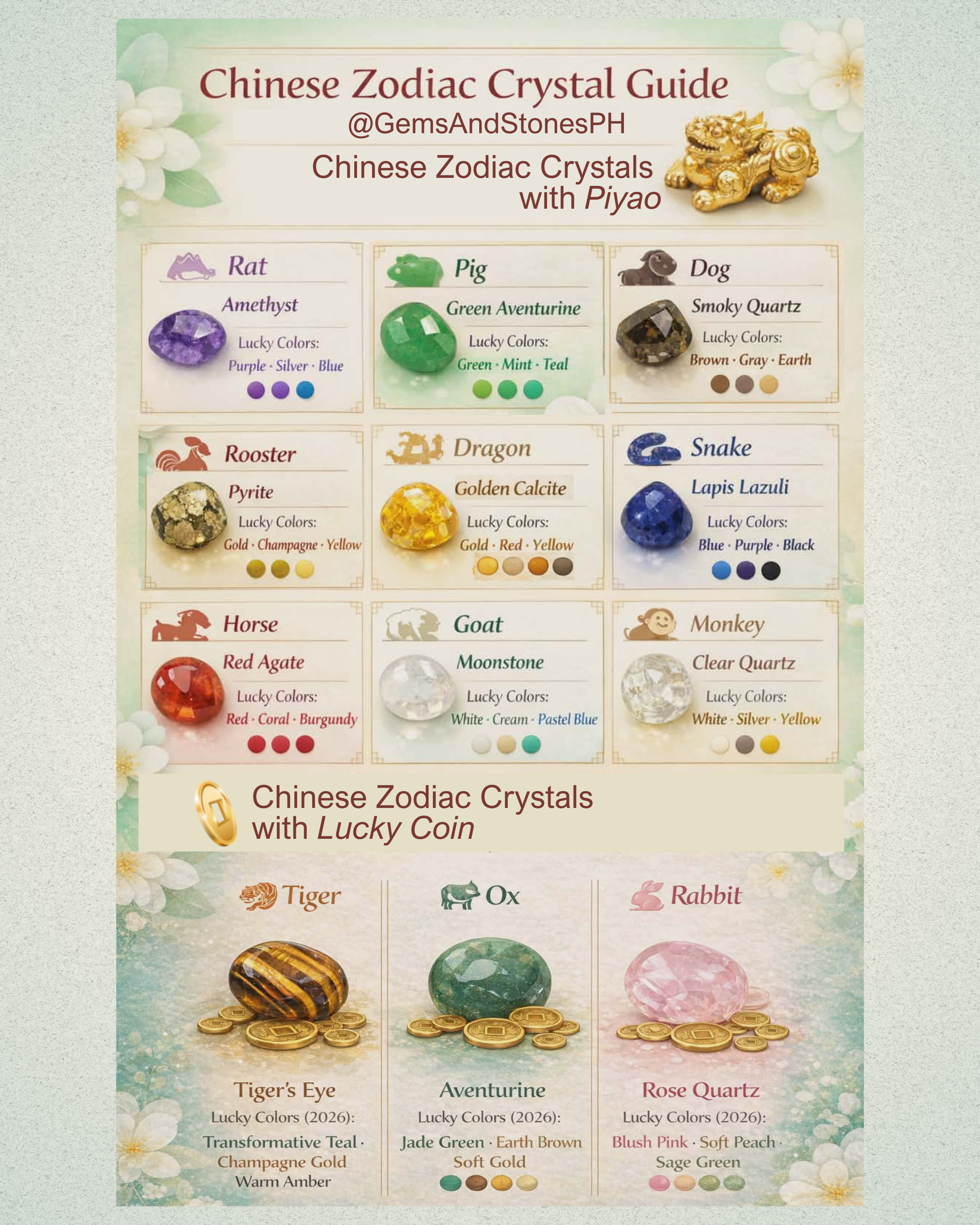 2026 Chinese Zodiac Crystals – Gems & stones ph